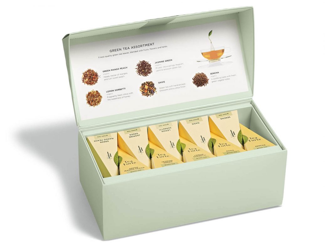 GREEN TEA ASSORTMENT PRESENTATION BOX 56G